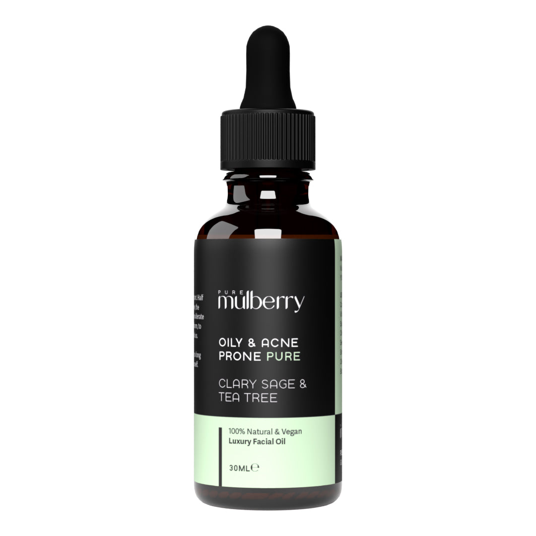 Pure Face Oil Oily & Acne Prone - Botanical Oil Blend 30ml – Pure Mulberry