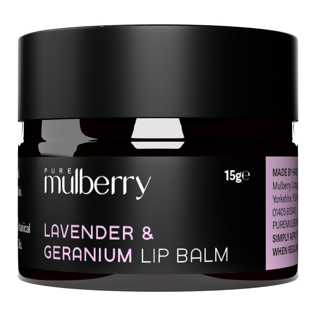 Lavender & Geranium Lip Balm – Pure Mulberry